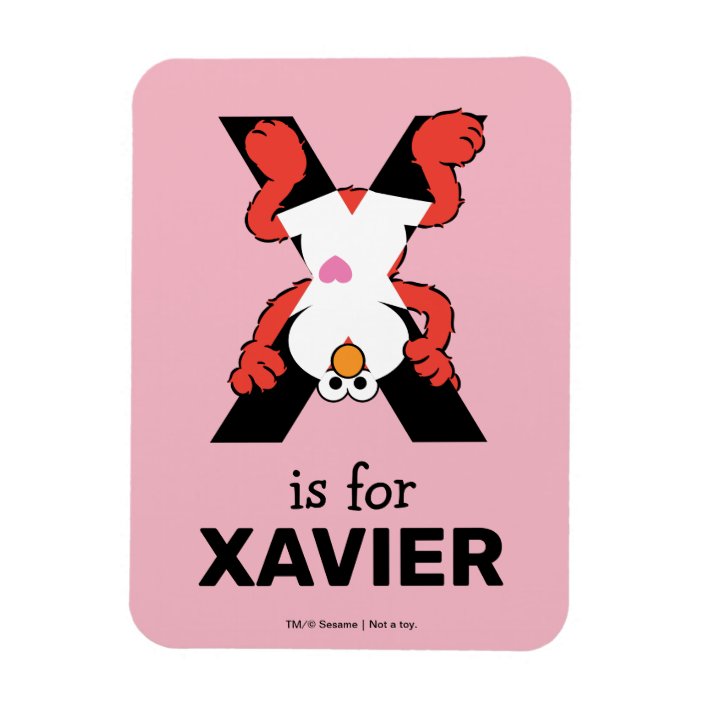 Elmo Alphabet | X Xray Magnet | Zazzle.com