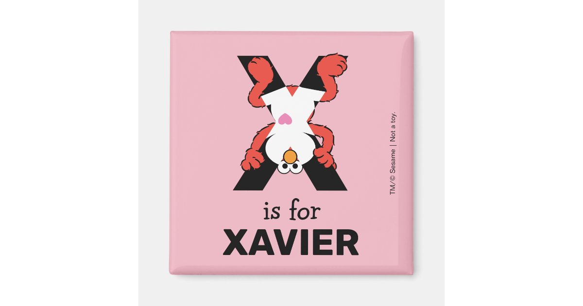 Elmo Alphabet | X Xray Magnet | Zazzle