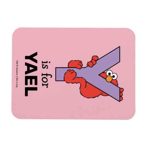 Elmo Alphabet | Y Purple Magnet | Zazzle