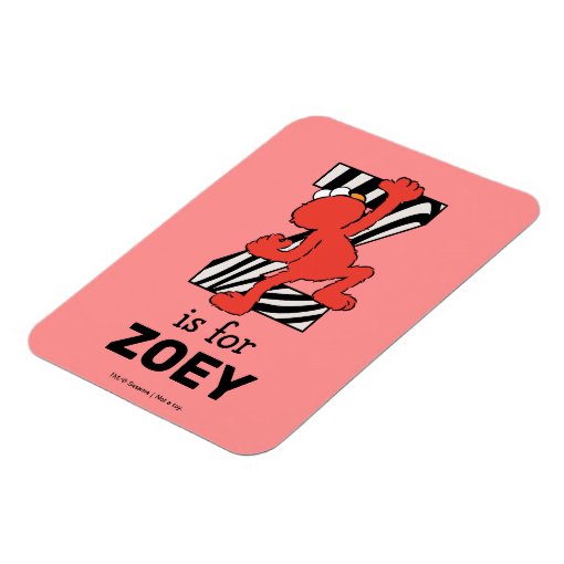 Elmo Alphabet | Z Zebra Magnet | Zazzle
