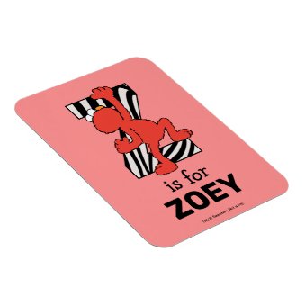 Elmo Alphabet | Z Zebra Magnet | Zazzle