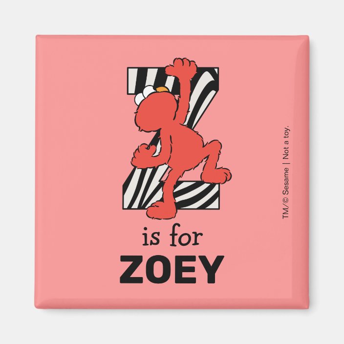 Elmo Alphabet | Z Zebra Magnet | Zazzle.com