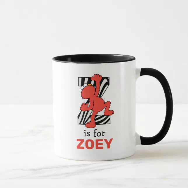 Elmo Alphabet | Z Zebra Mug | Zazzle
