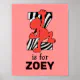 Elmo Alphabet | Z Zebra Poster | Zazzle