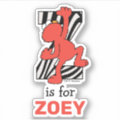 Elmo Alphabet | Z Zebra Sticker | Zazzle