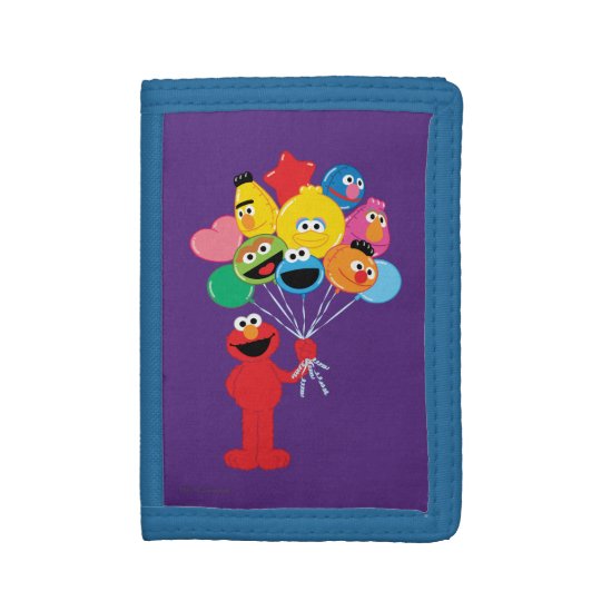 Elmo Balloons Tri-fold Wallet | Zazzle.com