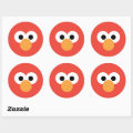 Elmo Big Face Classic Round Sticker | Zazzle
