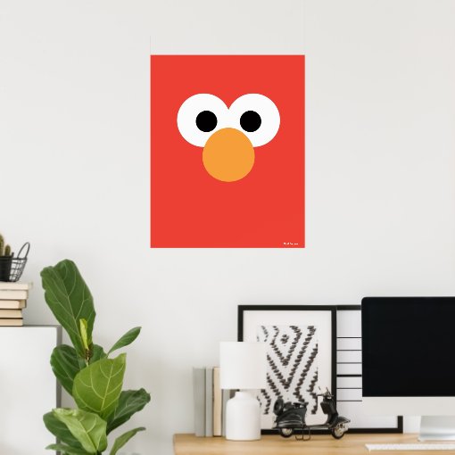Elmo Big Face Poster | Zazzle