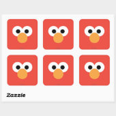 Elmo Big Face Square Sticker | Zazzle