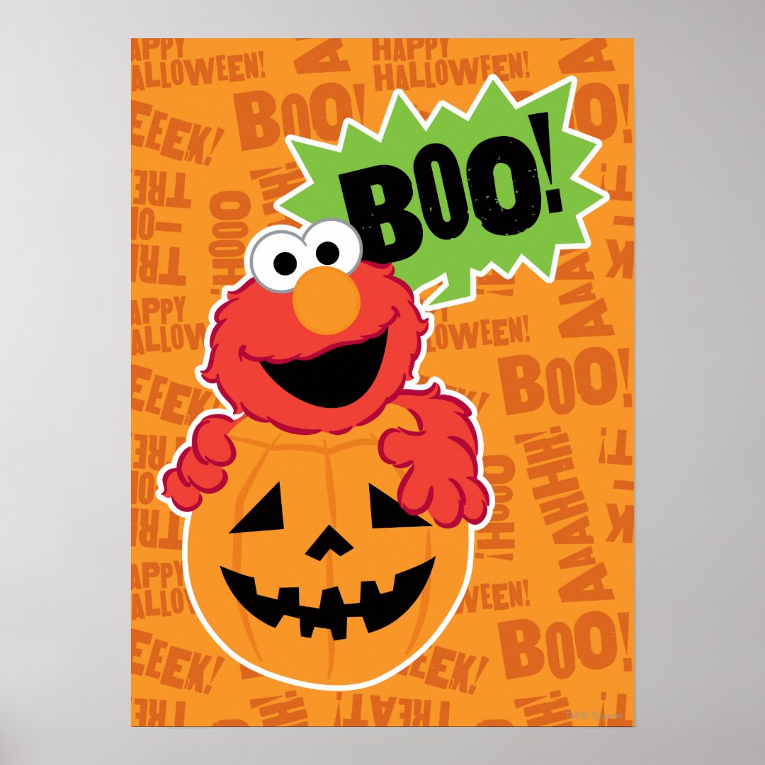 Elmo - Boo Poster | Zazzle