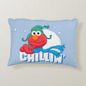 Elmo Chillin' Accent Pillow | Zazzle
