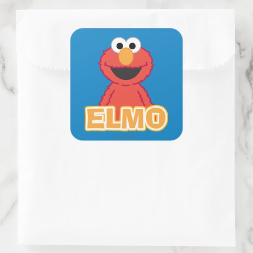 Elmo Classic Style Square Sticker | Zazzle