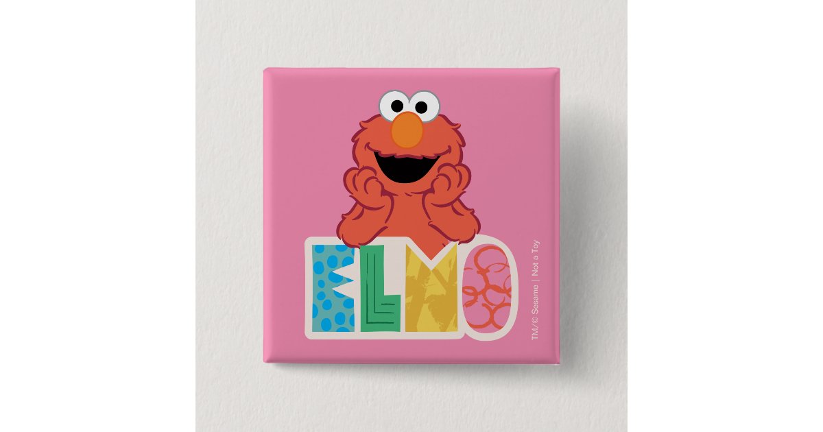 Elmo Cute & Fun Button | Zazzle