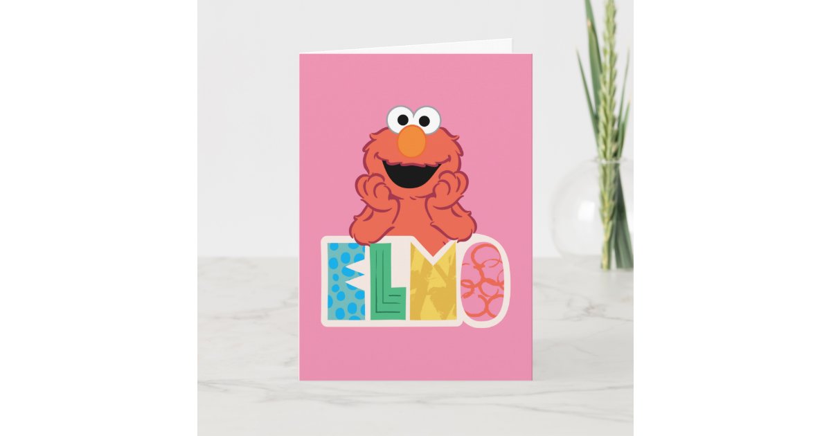 Elmo Cute & Fun Card | Zazzle