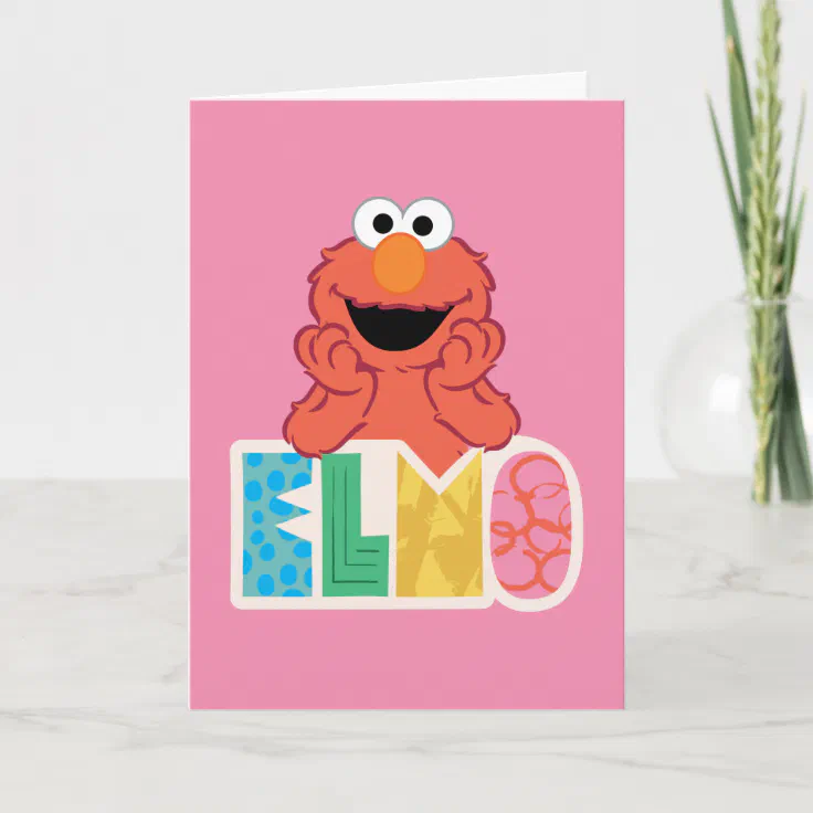 Elmo Cute & Fun Card | Zazzle