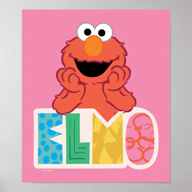 Elmo Cute & Fun Poster | Zazzle