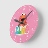 Elmo Cute & Fun Round Clock | Zazzle