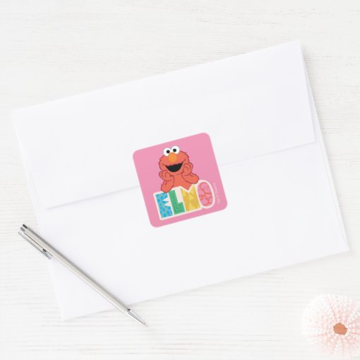 Elmo Cute & Fun Square Sticker | Zazzle