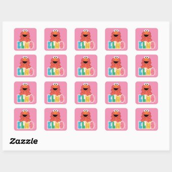 Elmo Cute & Fun Square Sticker | Zazzle