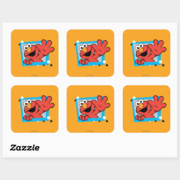 Elmo Extreme Pose 2 Square Sticker | Zazzle