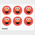Elmo Face Art Classic Round Sticker | Zazzle