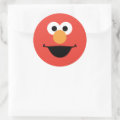 Elmo Face Art Classic Round Sticker | Zazzle