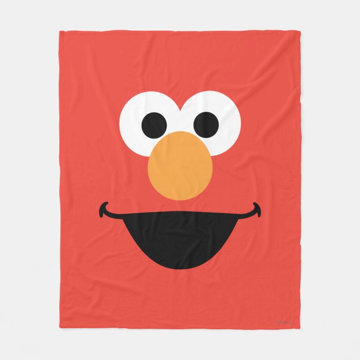 Elmo Face Art Fleece Blanket | Zazzle.com