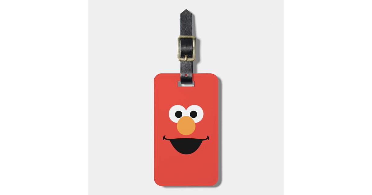 Elmo Face Art Luggage Tag | Zazzle