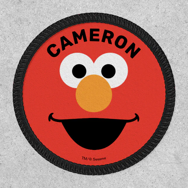 Elmo Face Art Patch | Zazzle