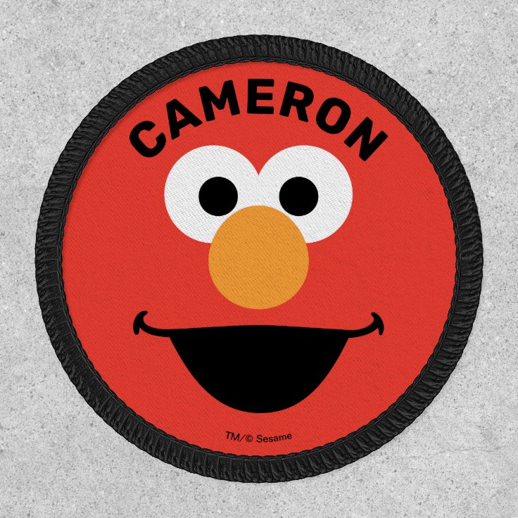 Elmo Face Art Patch | Zazzle