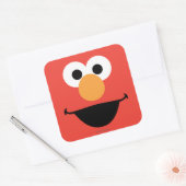 Elmo Face Art Square Sticker | Zazzle