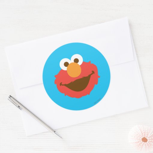 Elmo Face Classic Round Sticker | Zazzle