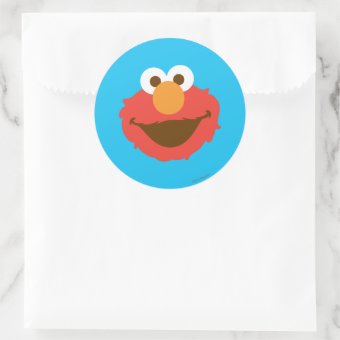 Elmo Face Classic Round Sticker | Zazzle