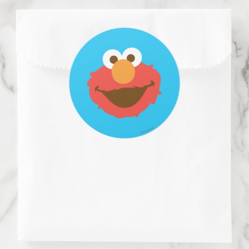 Elmo Face Classic Round Sticker | Zazzle