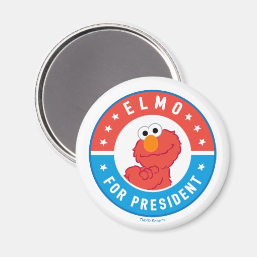 Elmo for President Badge Magnet | Zazzle