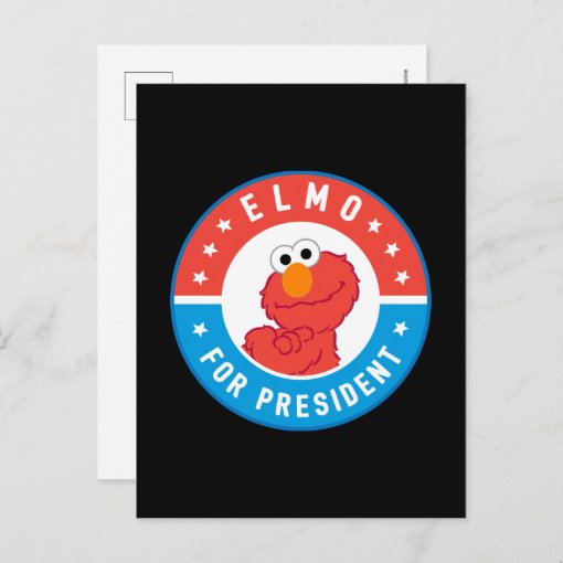 Elmo for President Badge Postcard | Zazzle