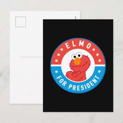 Elmo for President Badge Postcard | Zazzle