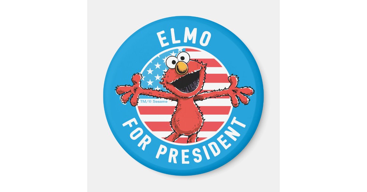 Elmo for President - Flag Magnet | Zazzle