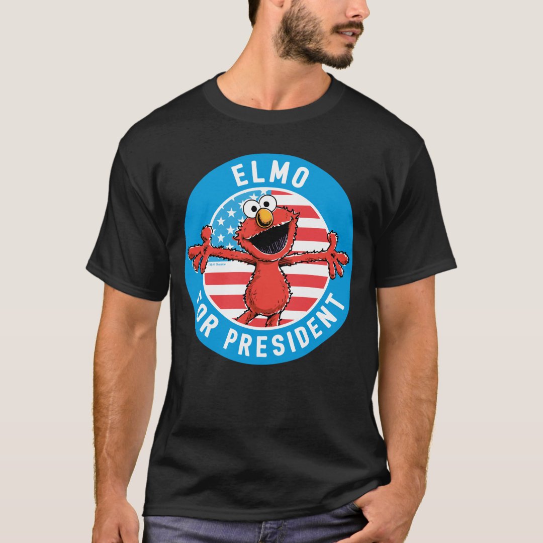Elmo for President - Flag T-Shirt | Zazzle
