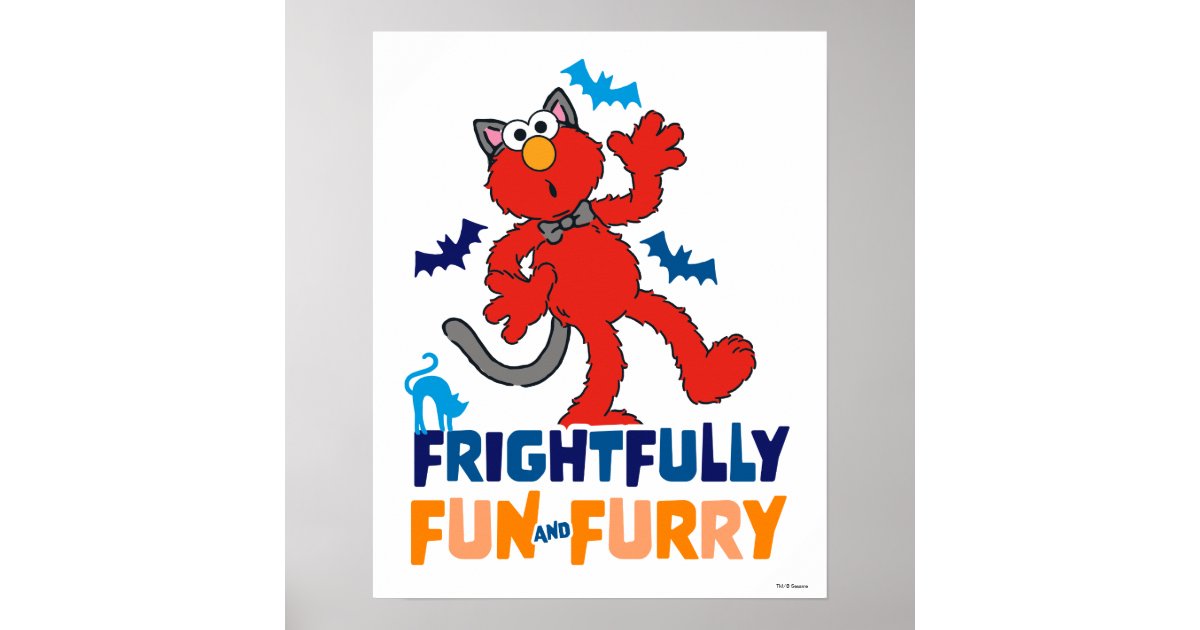 Elmo | Frightfully Fun & Furry Poster | Zazzle