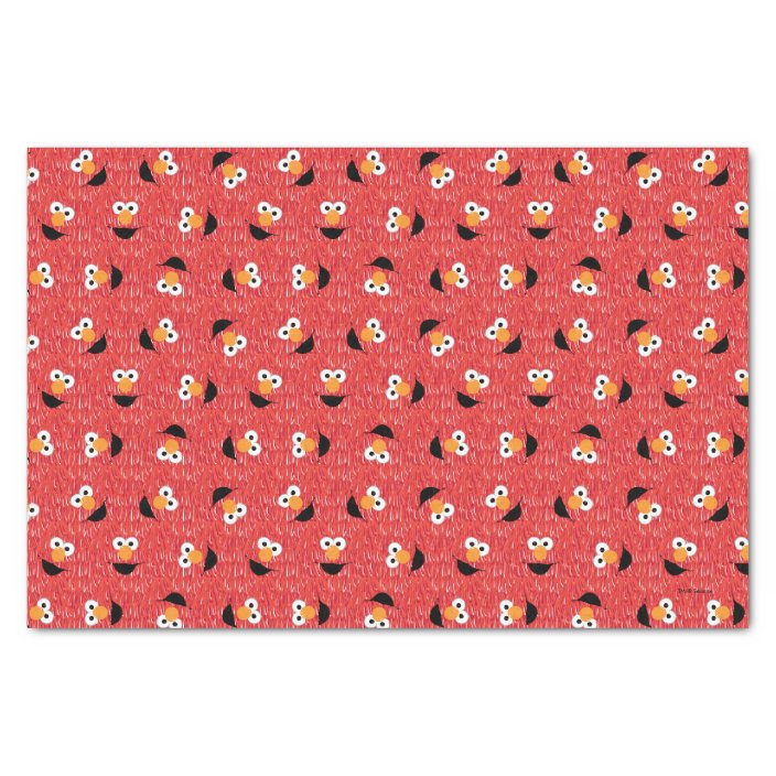 Elmo Fur Face Pattern Tissue Paper | Zazzle.com