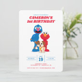 Elmo, Grover & Tango Birthday Invitation | Zazzle