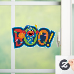 Elmo | Halloween Boo! Window Cling | Zazzle