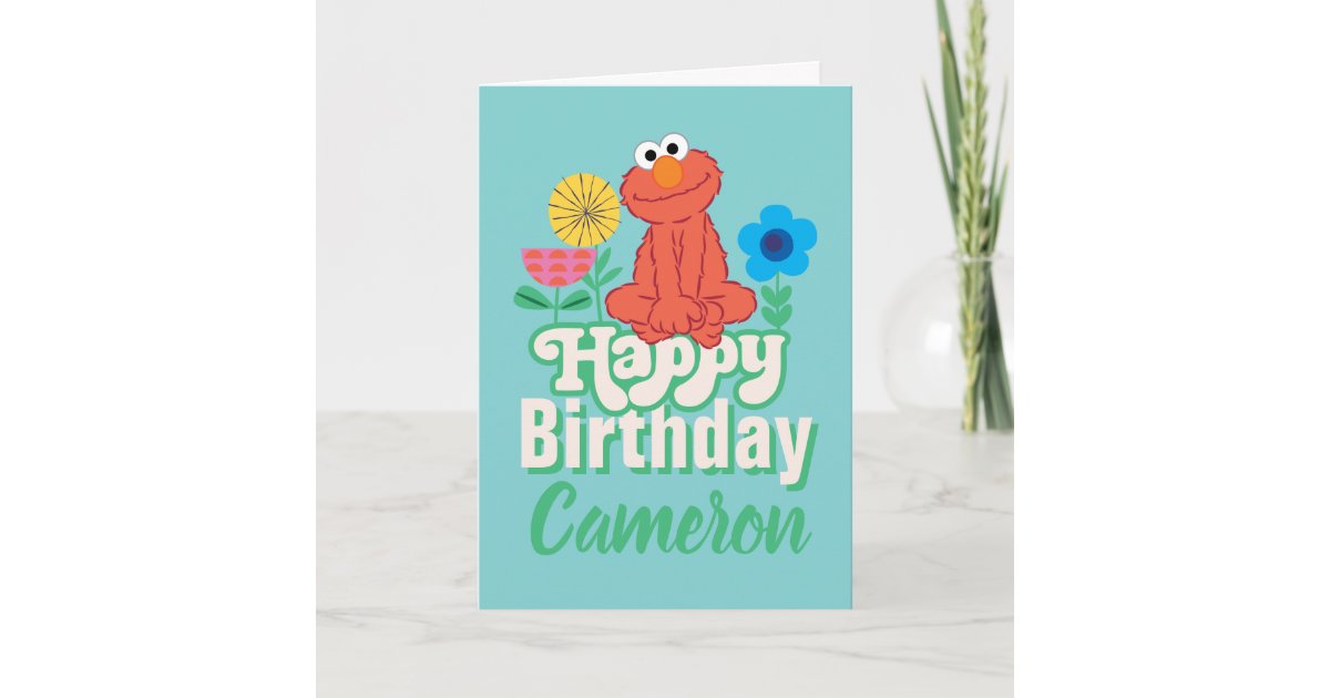 Elmo Happy! Card | Zazzle
