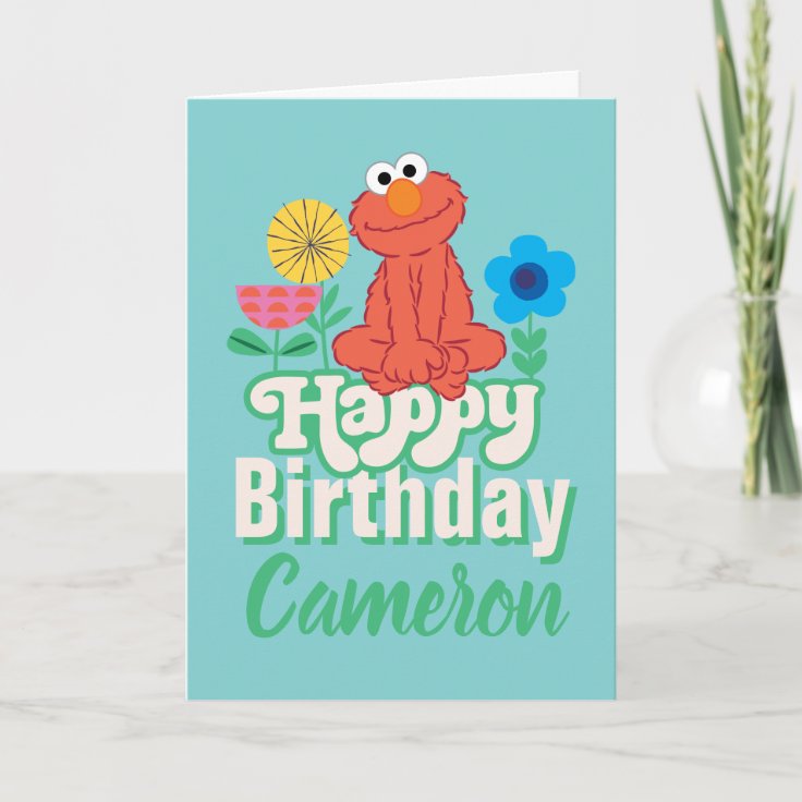 Elmo Happy! Card | Zazzle