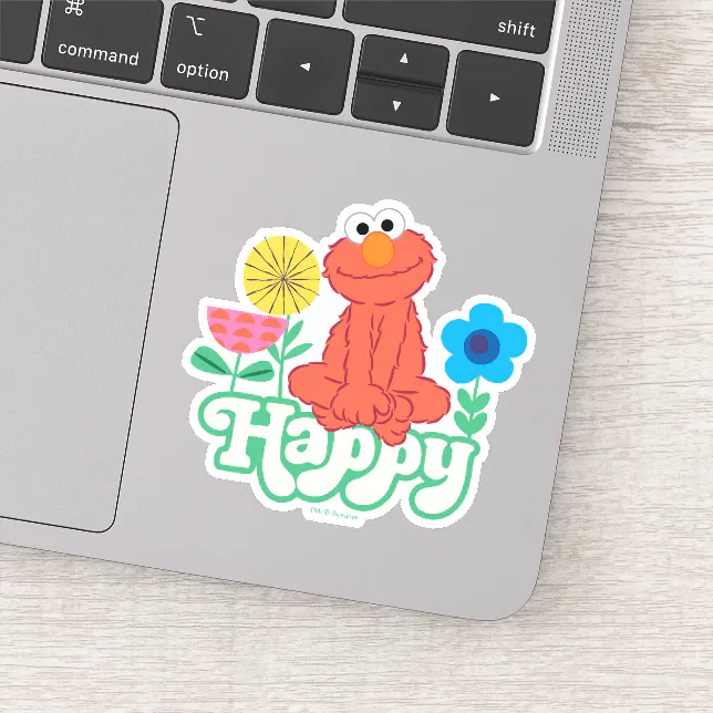 Elmo Happy! Sticker | Zazzle
