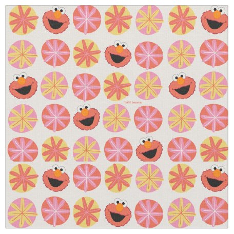 Modern Elmo Pattern Fabric | Zazzle