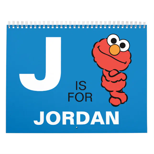 Elmo Sesame Street | Add Your Name Calendar | Zazzle