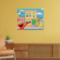 Elmo Sesame Street Scene Poster | Zazzle