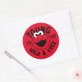 Elmo Skate Logo - Young, Wild & Free 1969 Classic Round Sticker | Zazzle